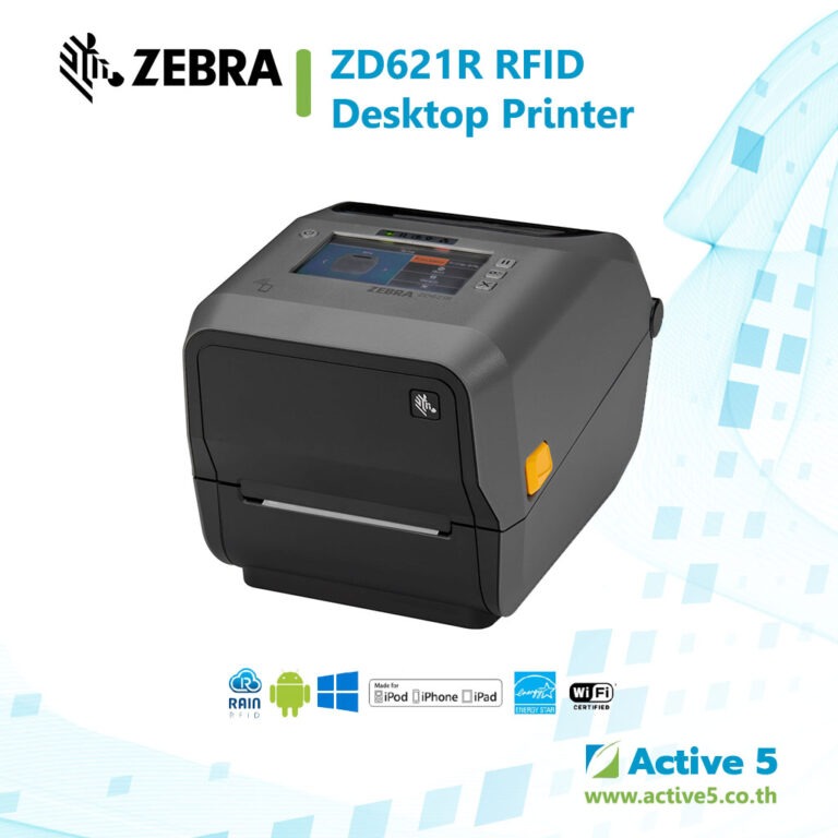 ZD621R RFID Desktop Printer - Active 5 Company, Label Printer, Barcode ...