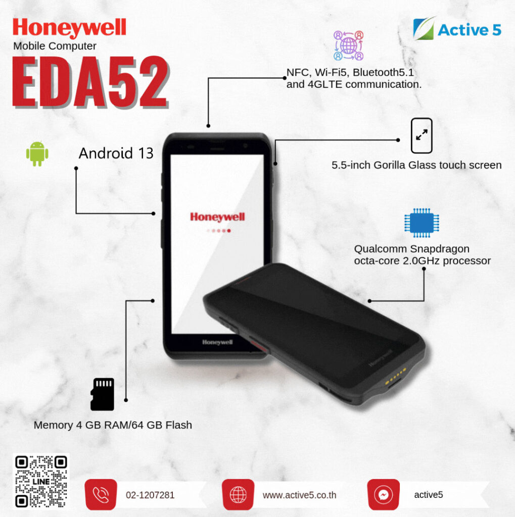 Honeywell EDA52 Mobile Computer - Active 5 Company, Label Printer ...