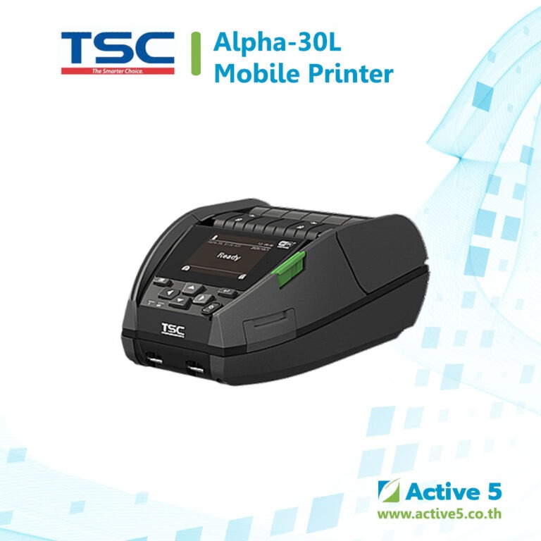 TSC Alpha-30L Mobile Printer - Active 5 Company, Label Printer, Barcode ...